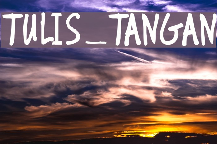 TULIS_TANGAN Font - FFonts.net