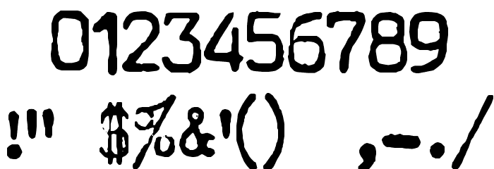 Typewriter - a602 [dead postman 2004] Font - FFonts.net