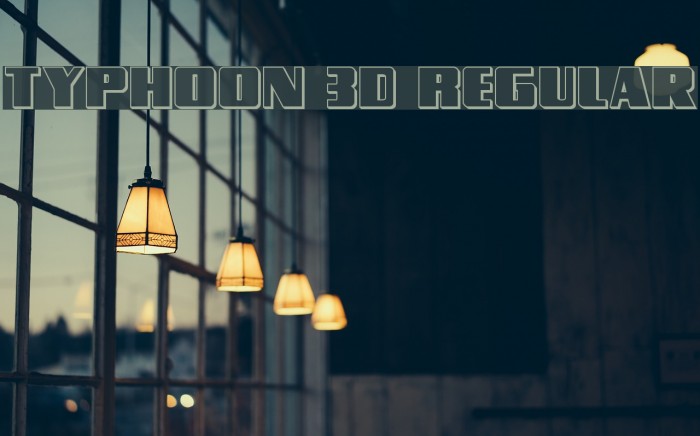 Typhoon 3D Regular Font - FFonts.net