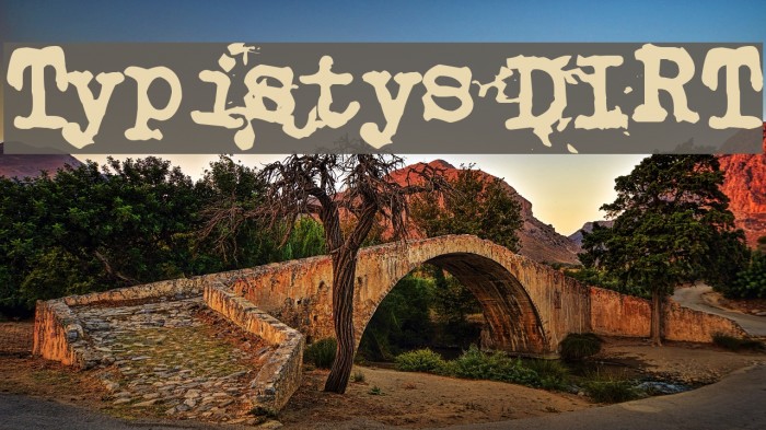 Typistys DIRT Font - FFonts.net