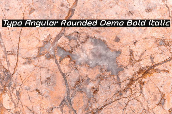 Typo Angular Rounded Demo Bold Italic Font - FFonts.net