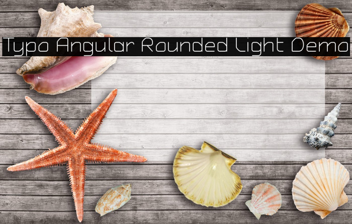 Typo Angular Rounded Light Demo Font - FFonts.net