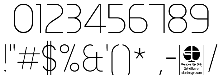 Typo Round Thin Demo Font - FFonts.net