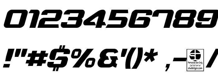 Typo Speed Bold Demo Italic Font - FFonts.net