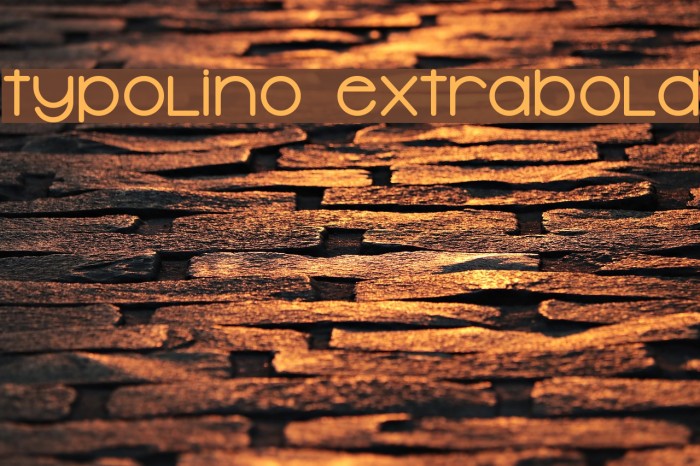Typolino ExtraBold Font - FFonts.net