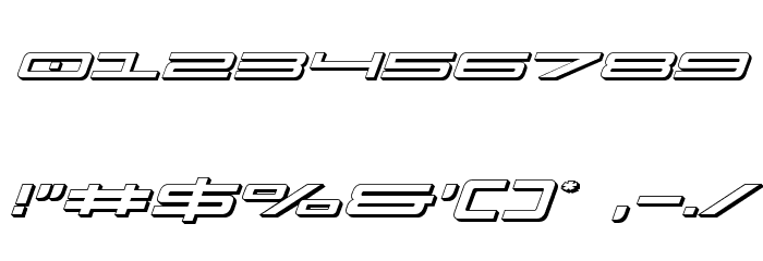 Ultra 911 3D Italic Font - FFonts.net