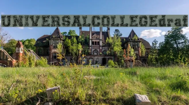 UNIVERSAL-COLLEGE-draft Font | Free Download (TTF/OTF) | FFo