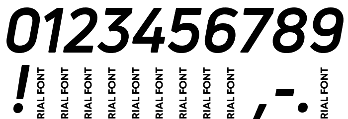 Uni Neue-Trial Bold Italic Font - FFonts.net