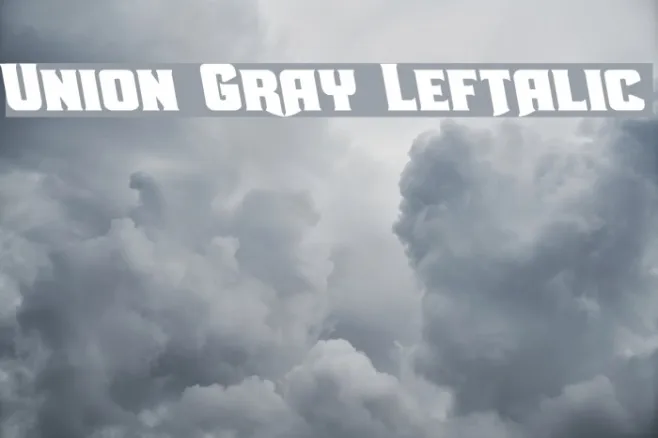 Union Gray Leftalic Font | Free Download (TTF/OTF) | FFonts.