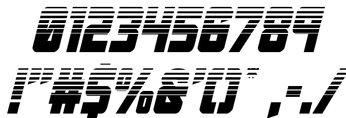 Urban Defender Halftone Italic Font - FFonts.net