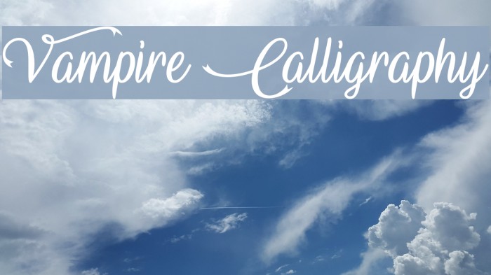Vampire Calligraphy Font - FFonts.net