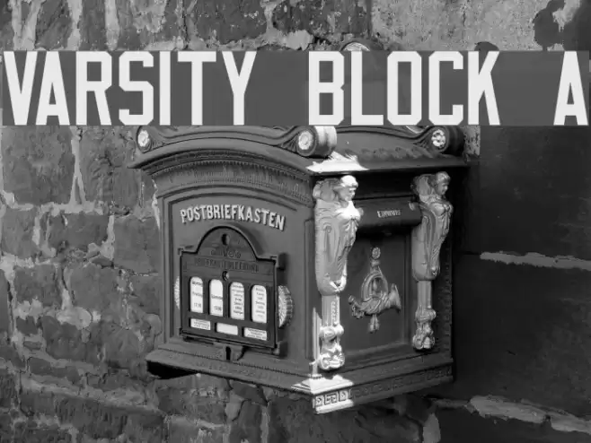 Varsity Block A Font | Free Download (TTF/OTF) | FFonts.net