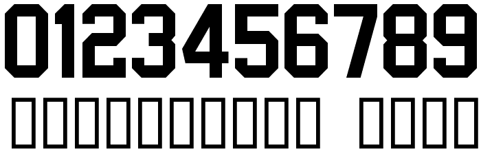 Varsity Block D Font - FFonts.net