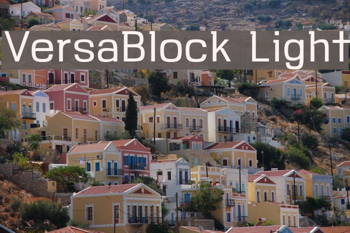 VersaBlock Light Font - FFonts.net
