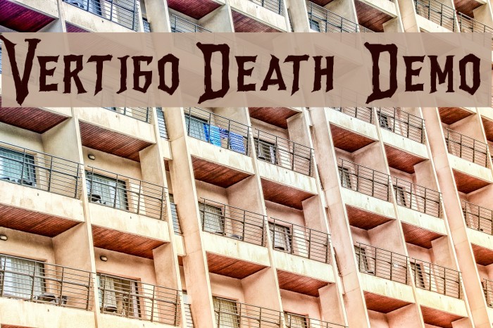 Vertigo Death - Demo Font - FFonts.net