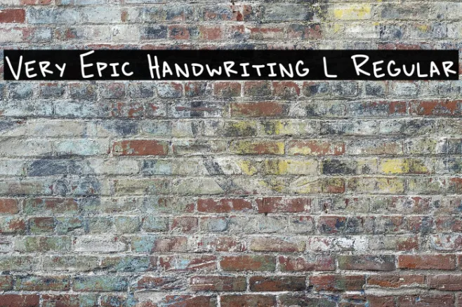 Very Epic Handwriting L Regular Font | Free Download (TTF/OTF) | FFont
