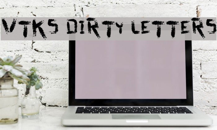 vtks dirty letters Font - FFonts.net