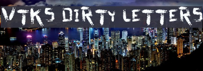vtks dirty letters Font - FFonts.net