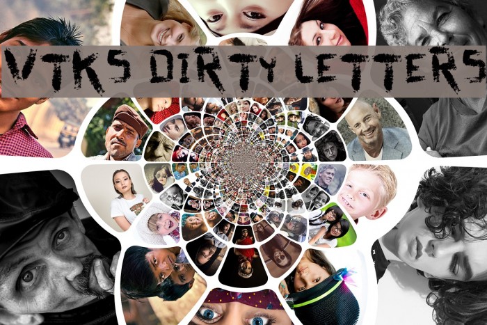 vtks dirty letters Font - FFonts.net