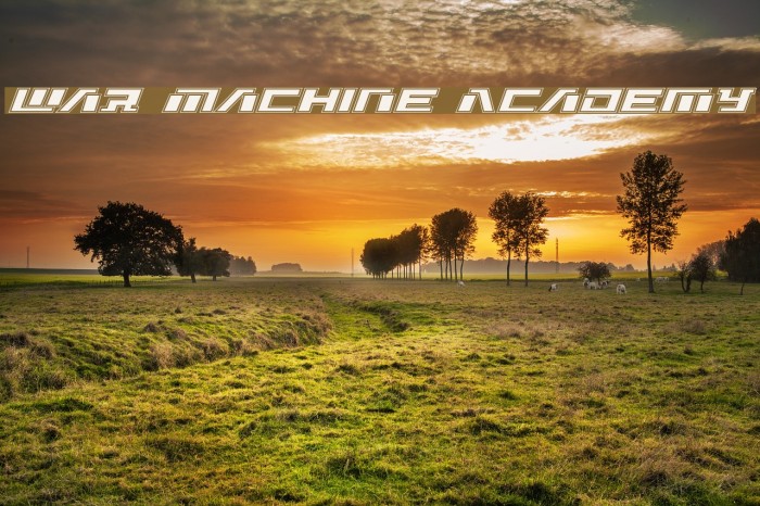 War Machine Academy Font - FFonts.net