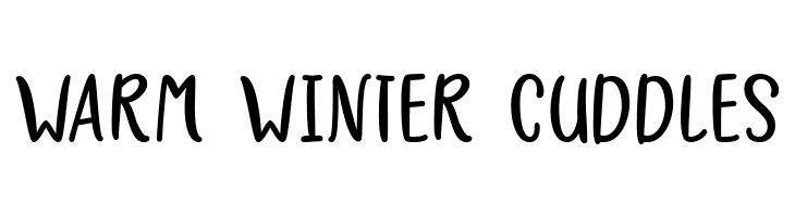 Warm Winter Cuddles Font