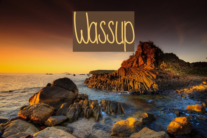 Wassup Font - FFonts.net