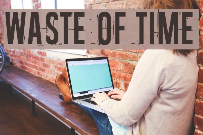 Waste of time Font - FFonts.net