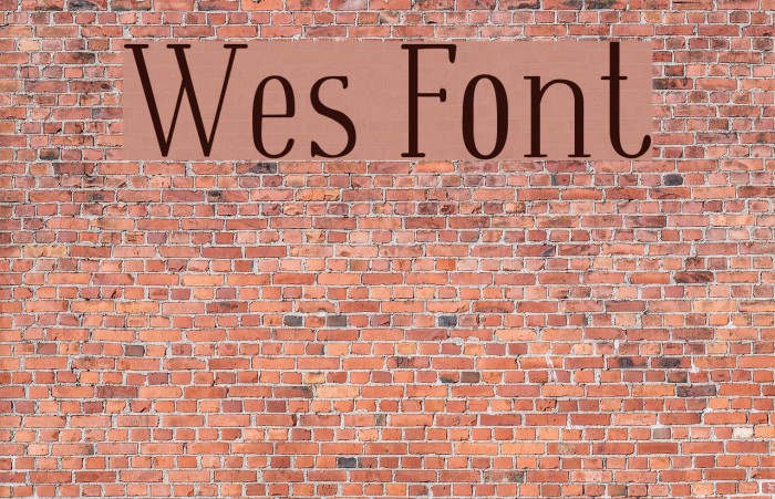 Wes Font - FFonts.net