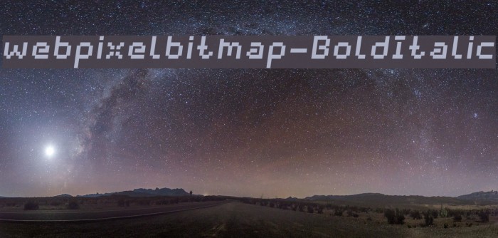 webpixelbitmap-BoldItalic Font - FFonts.net