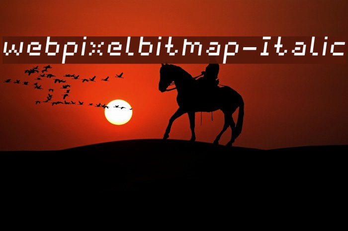 webpixelbitmap-Italic Font - FFonts.net