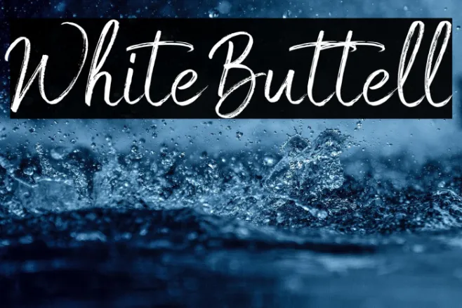 White Buttell Font | Free Download (TTF/OTF) | FFonts.net