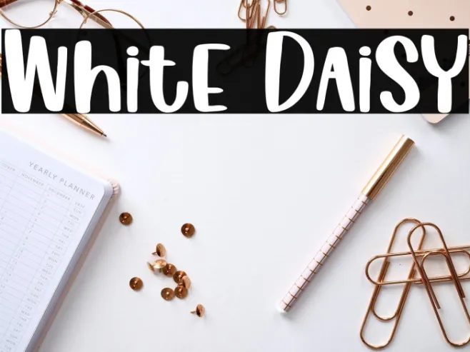 White Daisy Font | Free Download (TTF/OTF) | FFonts.net