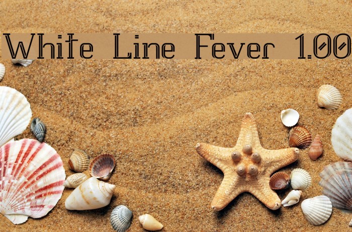 White Line Fever 1.00 Font - FFonts.net