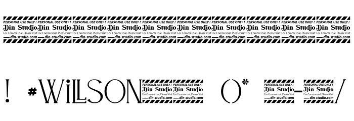 WILLSON Personal Use Font - FFonts.net