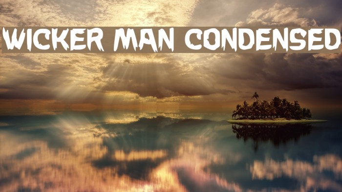 Wicker Man Condensed Font - FFonts.net