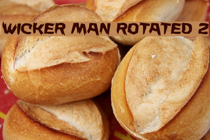 Wicker Man Rotated 2 Font - FFonts.net