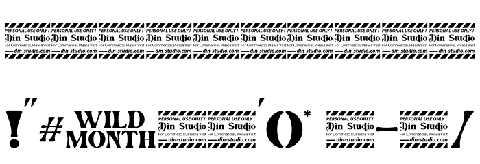 Wild Month Personal Use Font - FFonts.net
