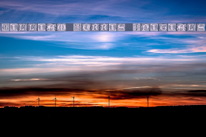 William Morris Initials Font - FFonts.net