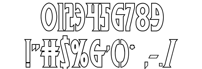 Wolf's Bane II Outline Font - FFonts.net