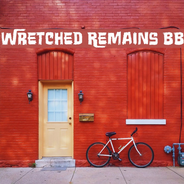 Wretched Remains BB Font - FFonts.net
