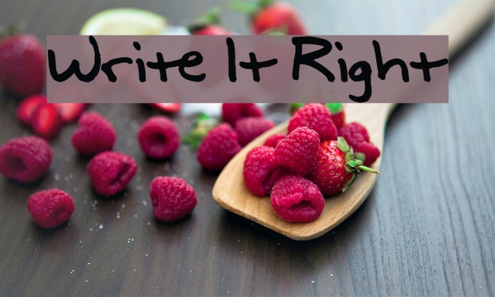Write It Right Font - FFonts.net
