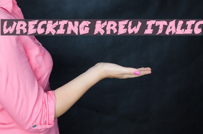 wrecking krew Italic Font - FFonts.net
