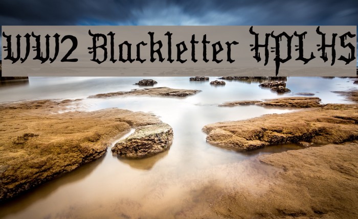 WW2 Blackletter HPLHS Font - FFonts.net