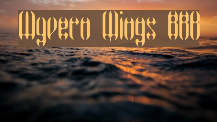 Wyvern Wings BRK Font - FFonts.net