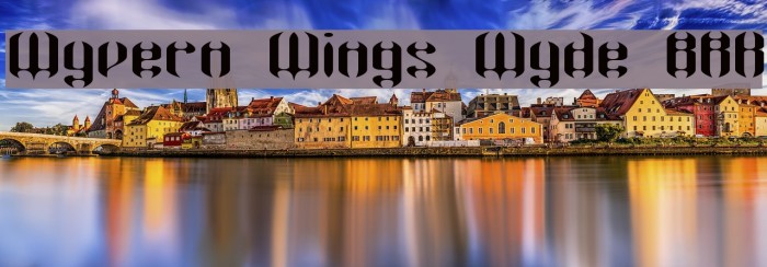 Wyvern Wings Wyde BRK Font - FFonts.net