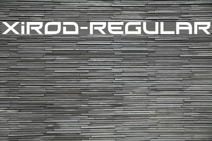 Xirod-Regular Font - FFonts.net