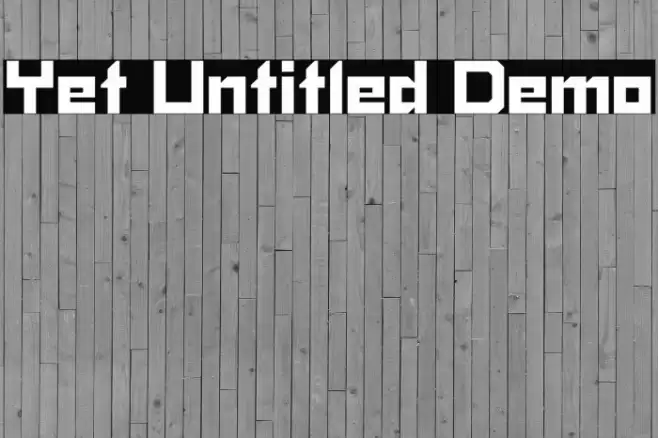 Yet Untitled Demo Font - Free Download (TTF/OTF) | FFonts.ne