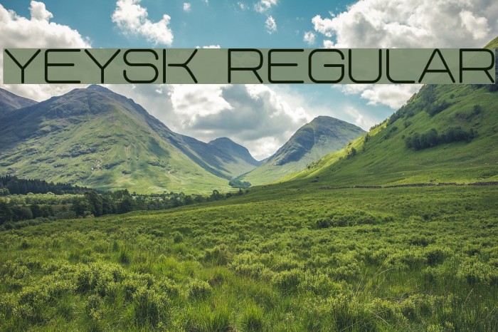 Yeysk Regular Font - FFonts.net