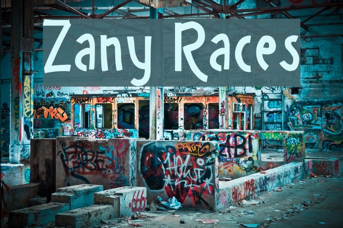 Zany Races Font - FFonts.net
