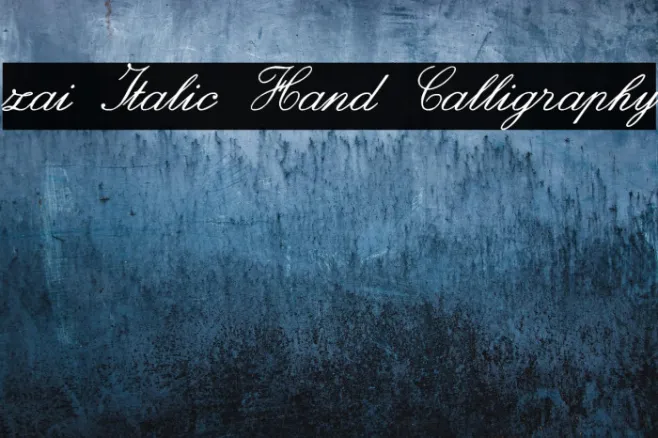 zai Italic Hand Calligraphy Font | Free Download (TTF/OTF) | FFonts.ne